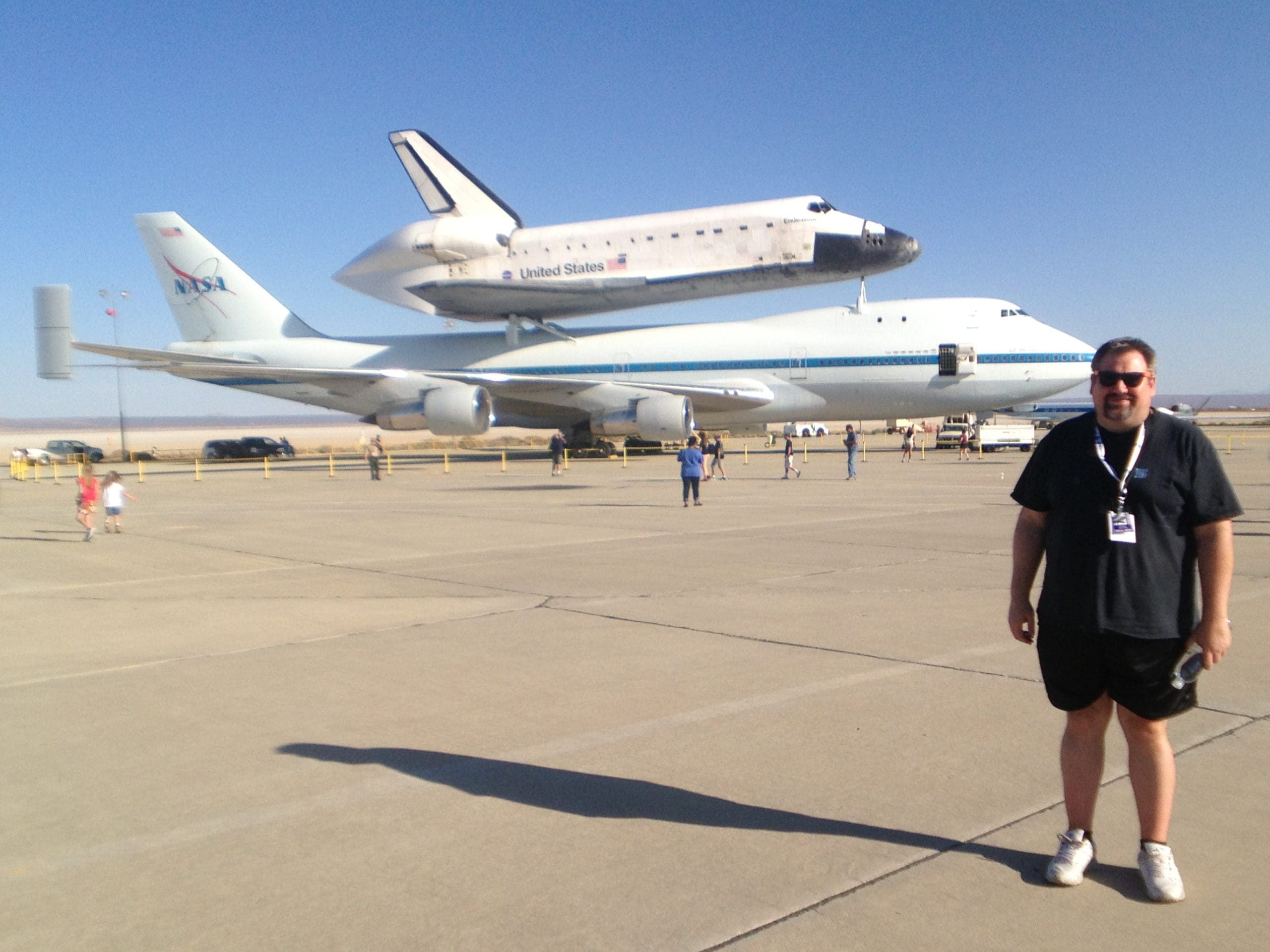 Space Shuttle Endeavour Landing Edwards AFB Tour Inside 747 & NASA # ...