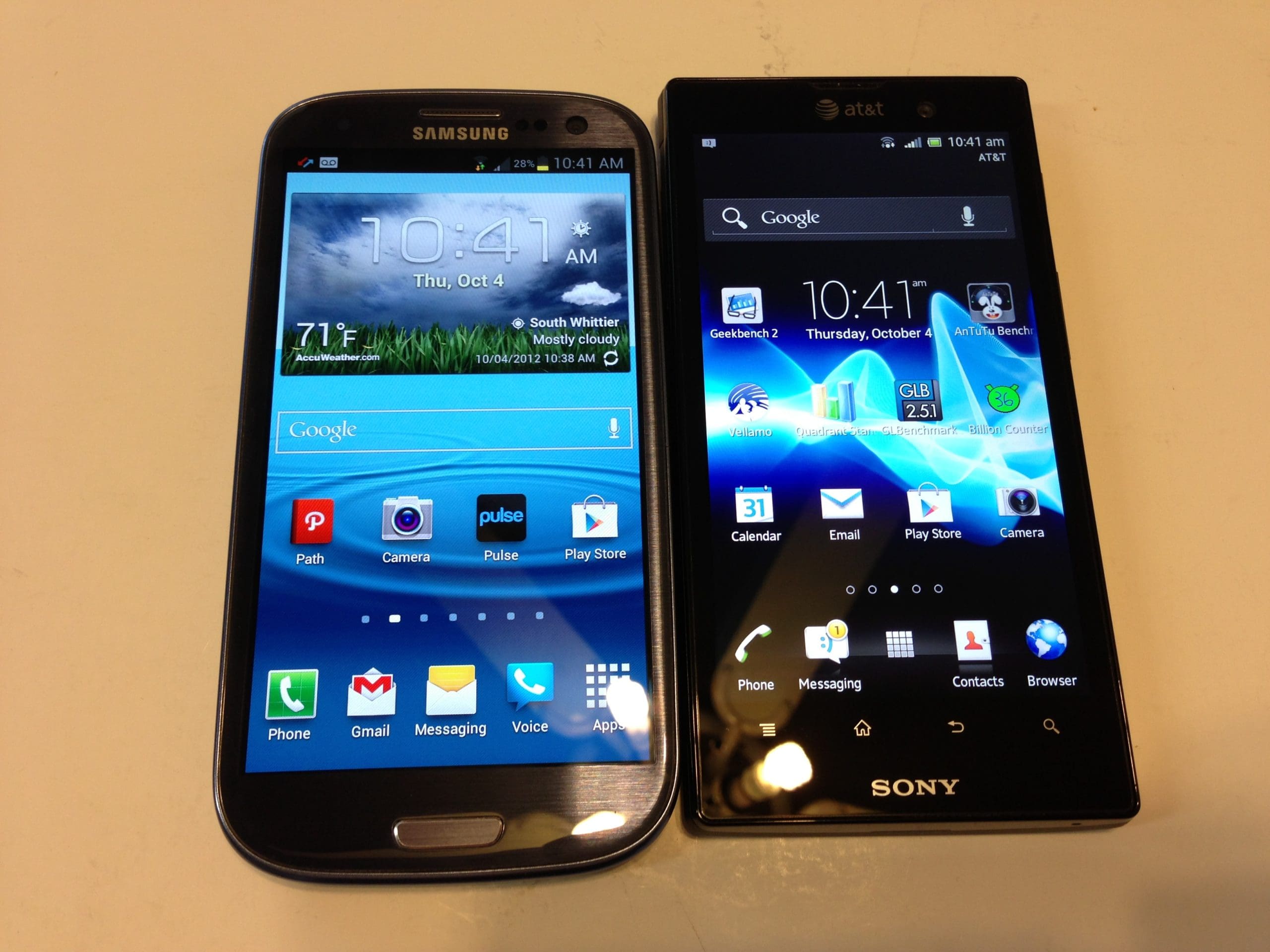 Samsung Galaxy S3 Vs Sony Xperia Ion Android Update 4 04 Review