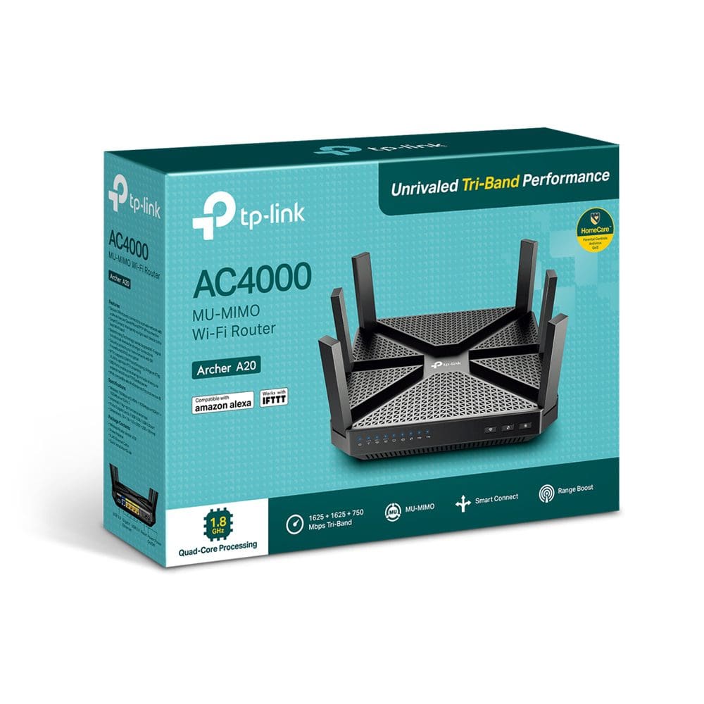 tp-link AC4000 MU-MIMO Tri-Band WiFi Router Archer A20 Review